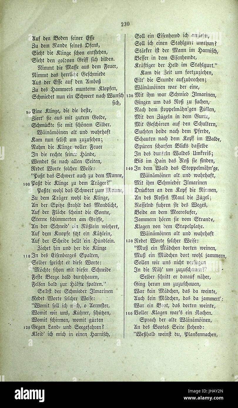 Kalewala, das National-Epos der Finnen - 230 Stock Photo - Alamy