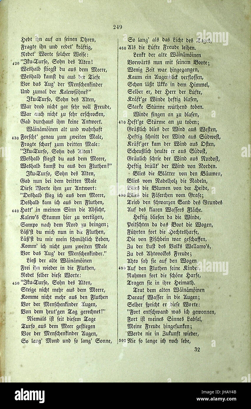 Kalewala, das National-Epos der Finnen - 249 Stock Photo - Alamy