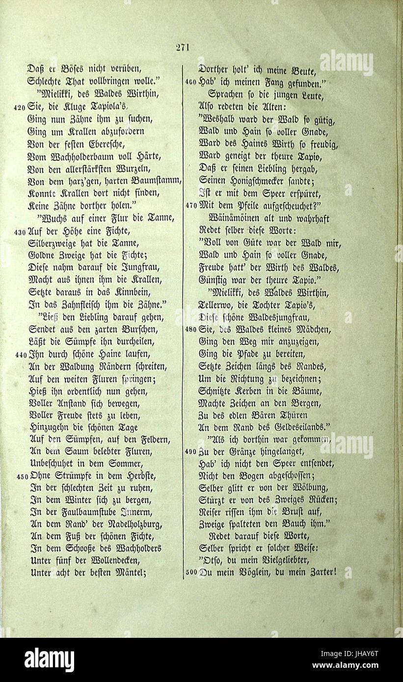 Kalewala, das National-Epos der Finnen - 271 Stock Photo - Alamy