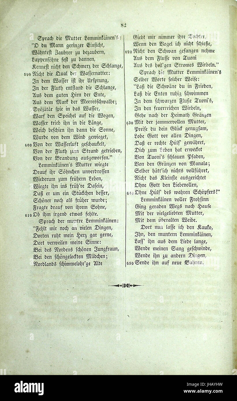 Kalewala, das National-Epos der Finnen - 082 Stock Photo - Alamy