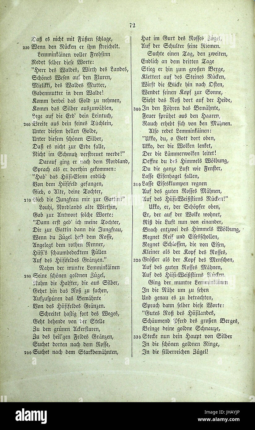 Kalewala, das National-Epos der Finnen - 072 Stock Photo - Alamy