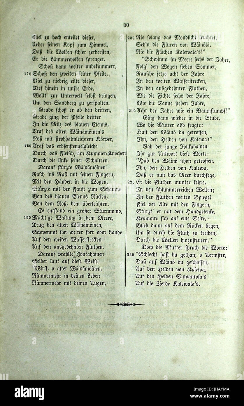 Kalewala, das National-Epos der Finnen - 030 Stock Photo - Alamy