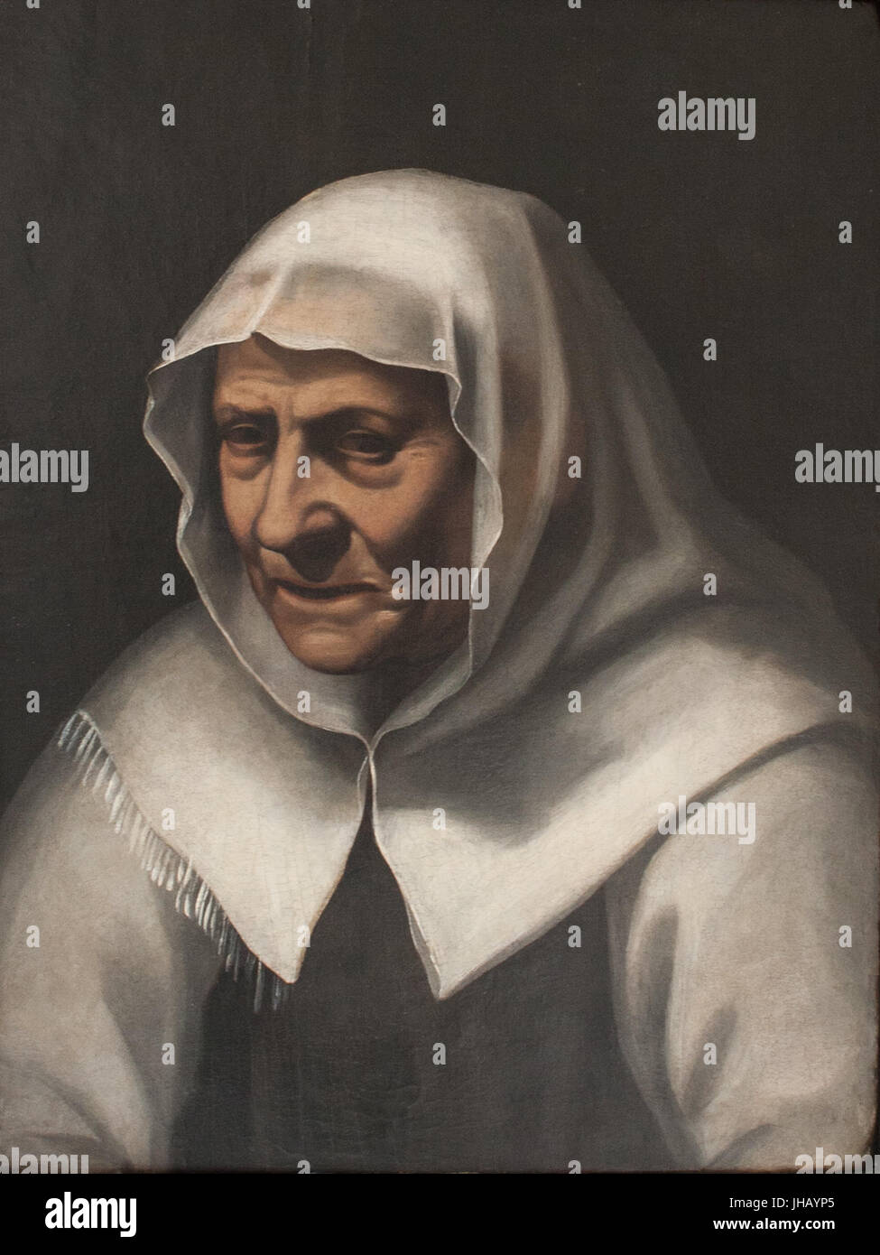 Lagneau - Portrait of an Old Woman Stock Photo - Alamy