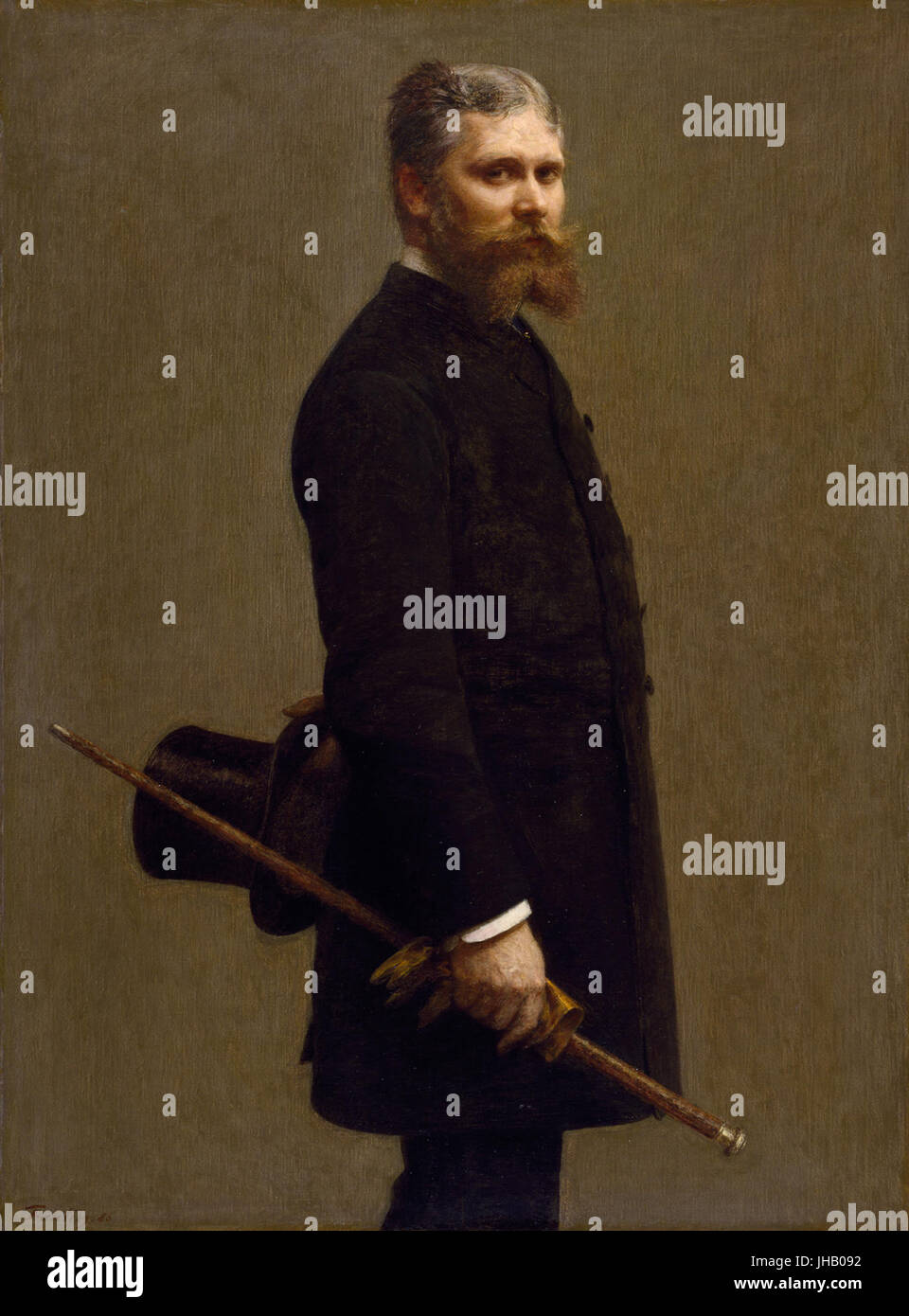 Henri Fantin-Latour - Portrait of Leon Maitre, 1886 Stock Photo - Alamy