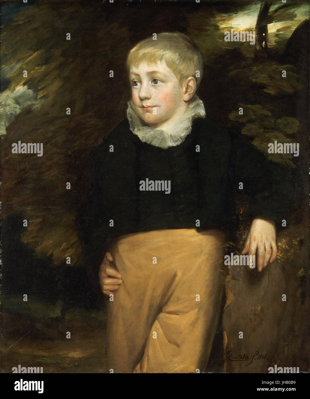 John Constable - Portrait of Master Crosby Stock Photo - Alamy