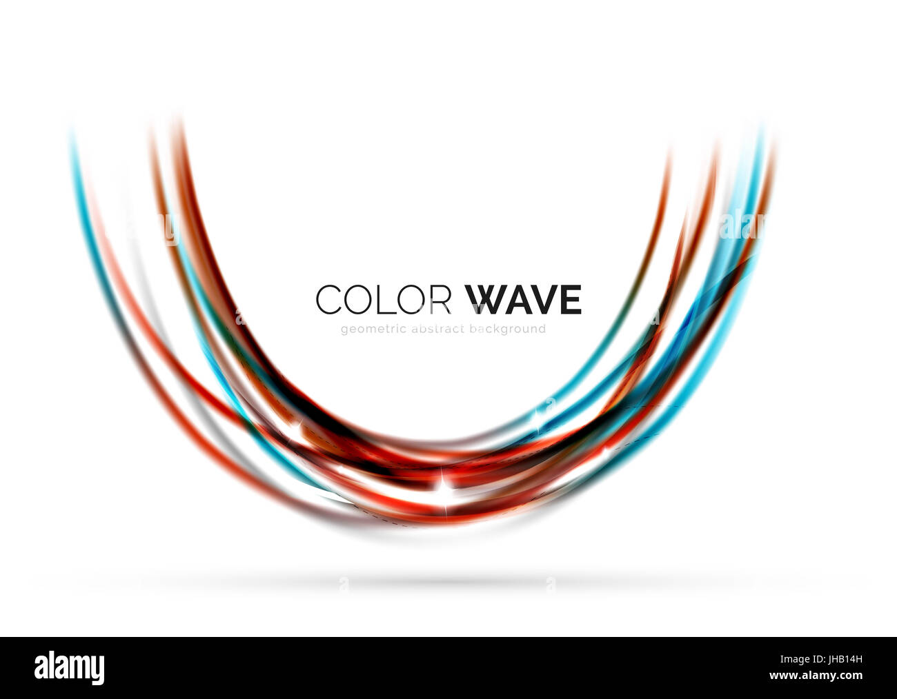 Glossy wave isolated on white background. modern futuristic curve lines ...