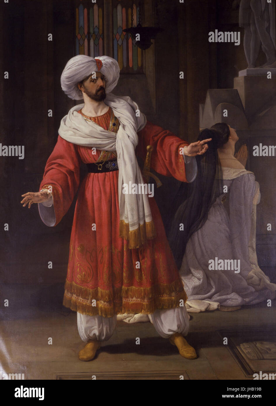 Giovanni David Portrait by Francesco Hayez Stock Photo - Alamy