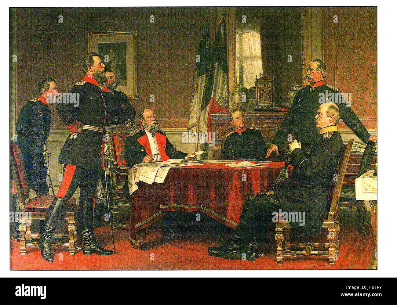 German Headquarters in Versailles. 1870 Stock Photo - Alamy