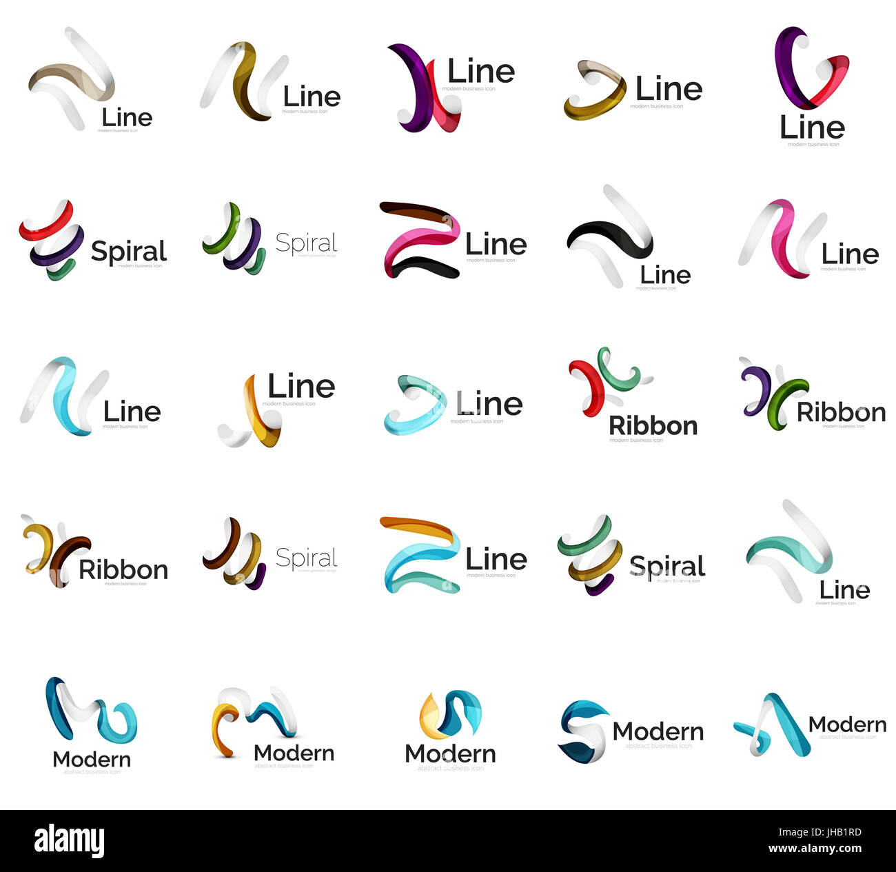 Abstract Ribbons Design