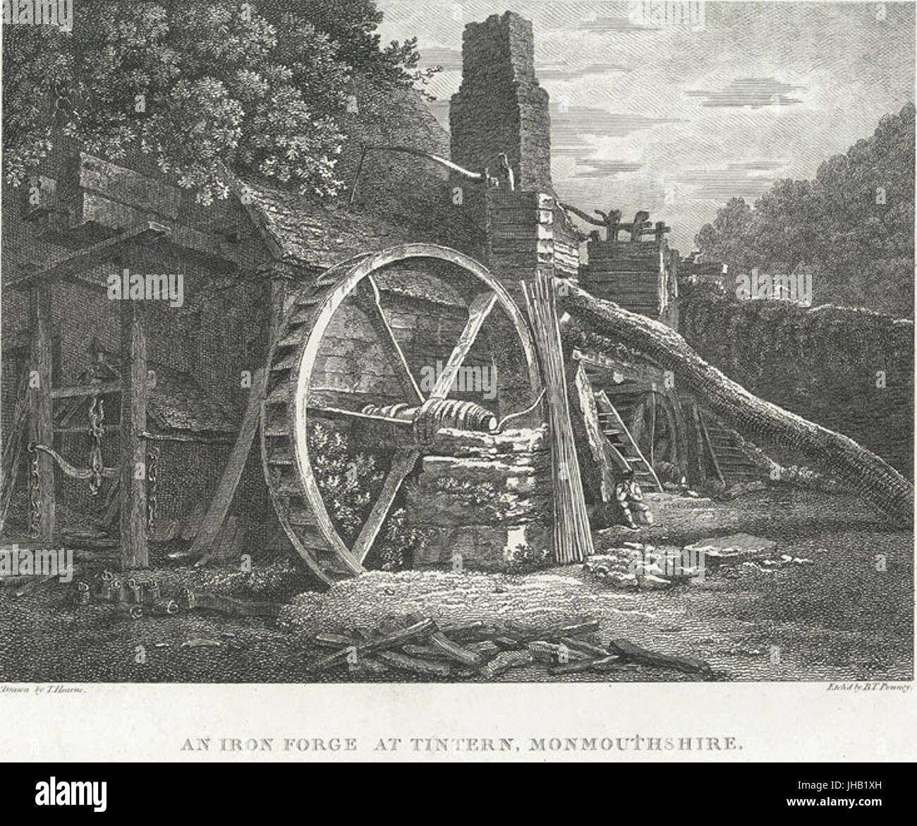 Iron forge at tintern Stock Photo - Alamy