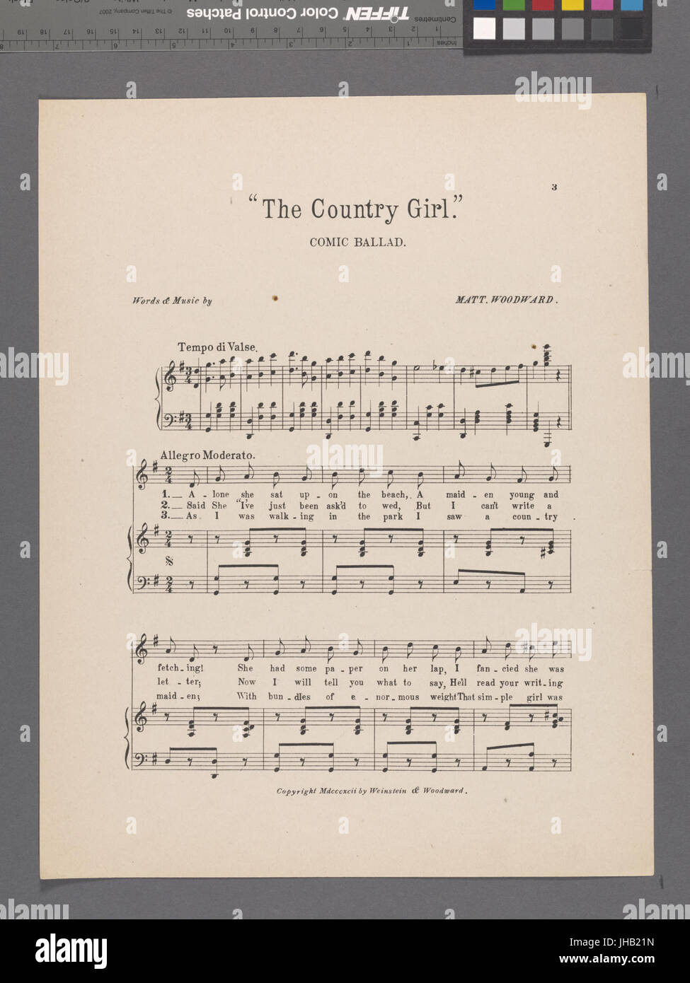 The country girl (NYPL Hades-448692-1689544 Stock Photo - Alamy