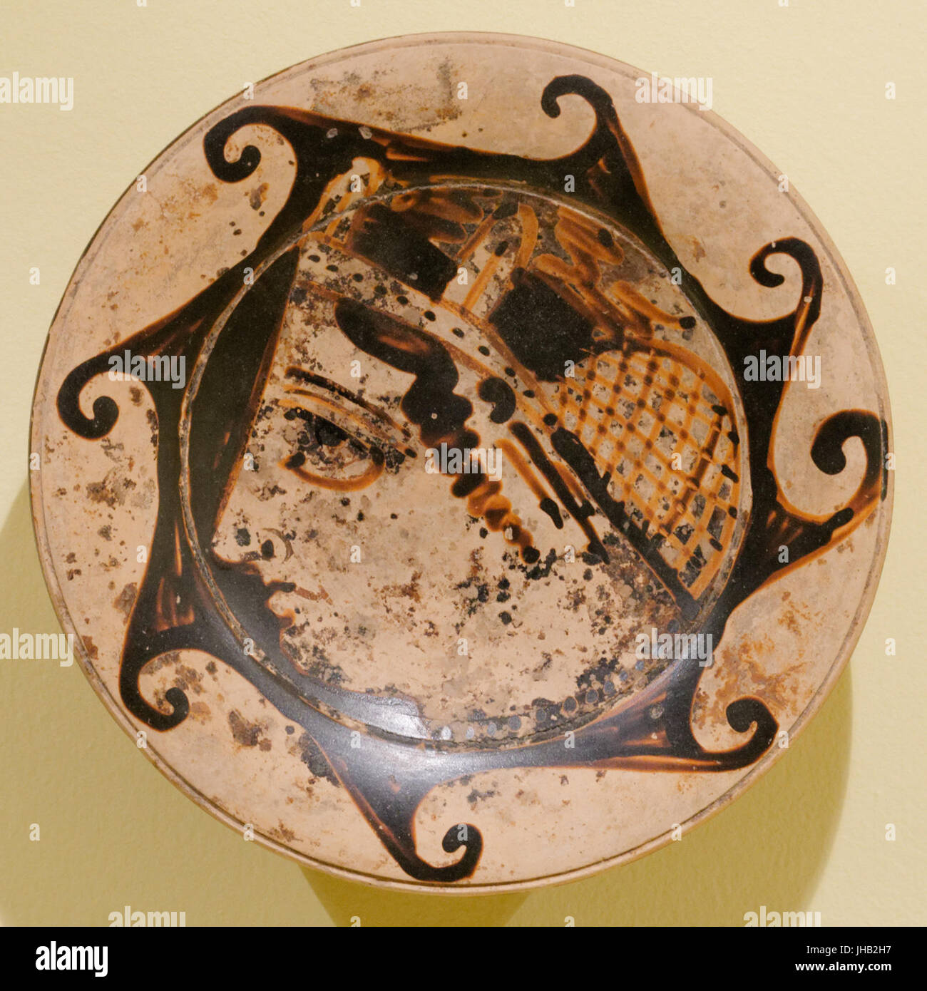 Etruscan plate MBA Rennes D.895.1.79 Stock Photo - Alamy