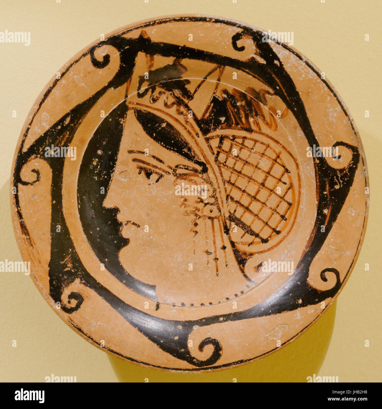 Etruscan plate MBA Rennes D.895.1.38 Stock Photo - Alamy