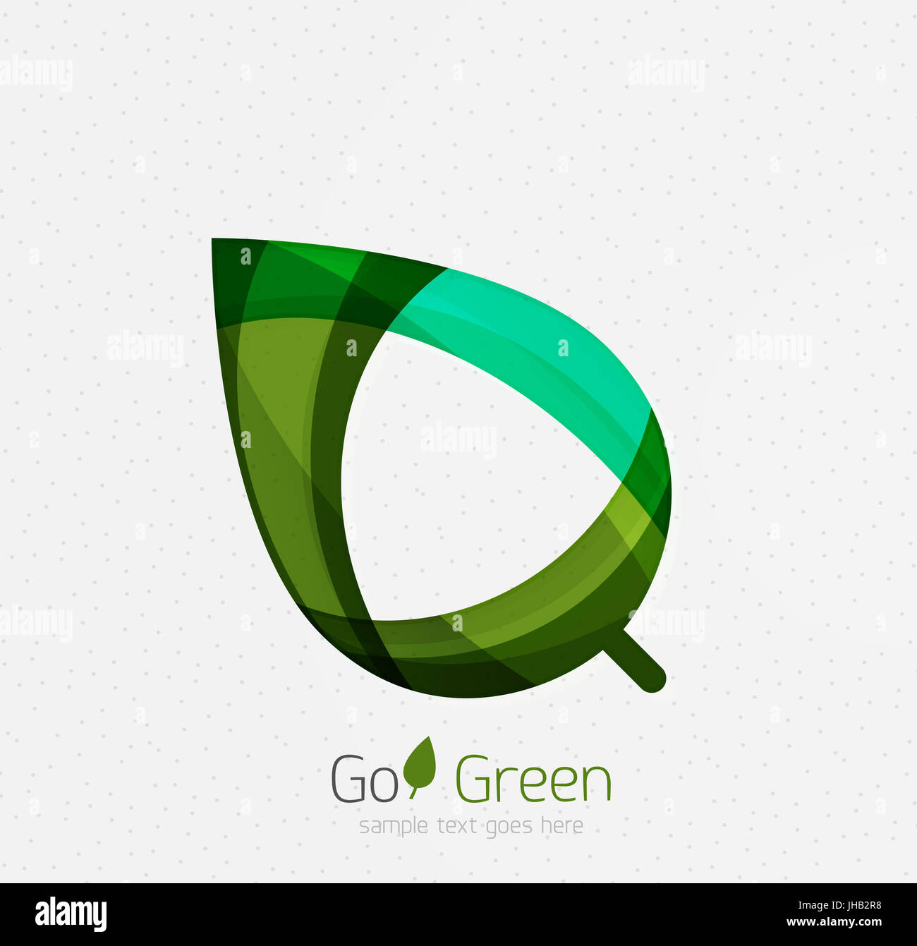 Green concept, geometric design eco leaf Stock Photo - Alamy