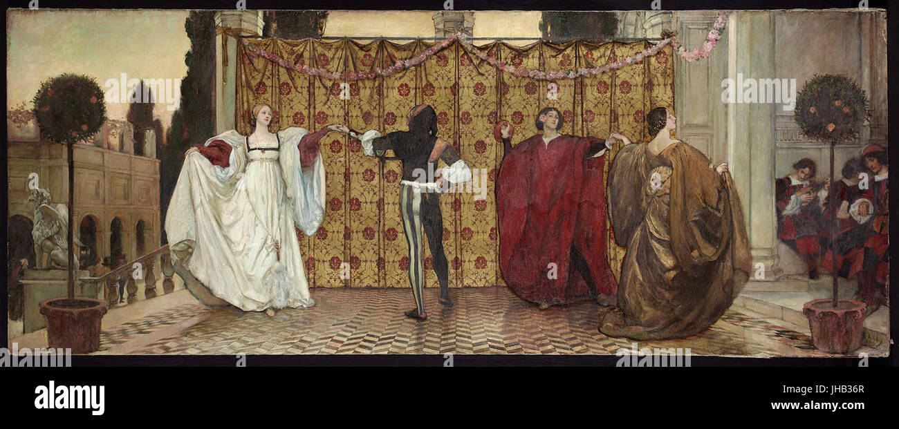 Edwin A Abbey Drawing High Resolution Stock Photography and Images - Alamy