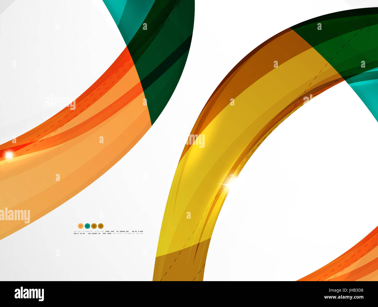 Smooth wave line abstract background - color curve stripes and lines in ...
