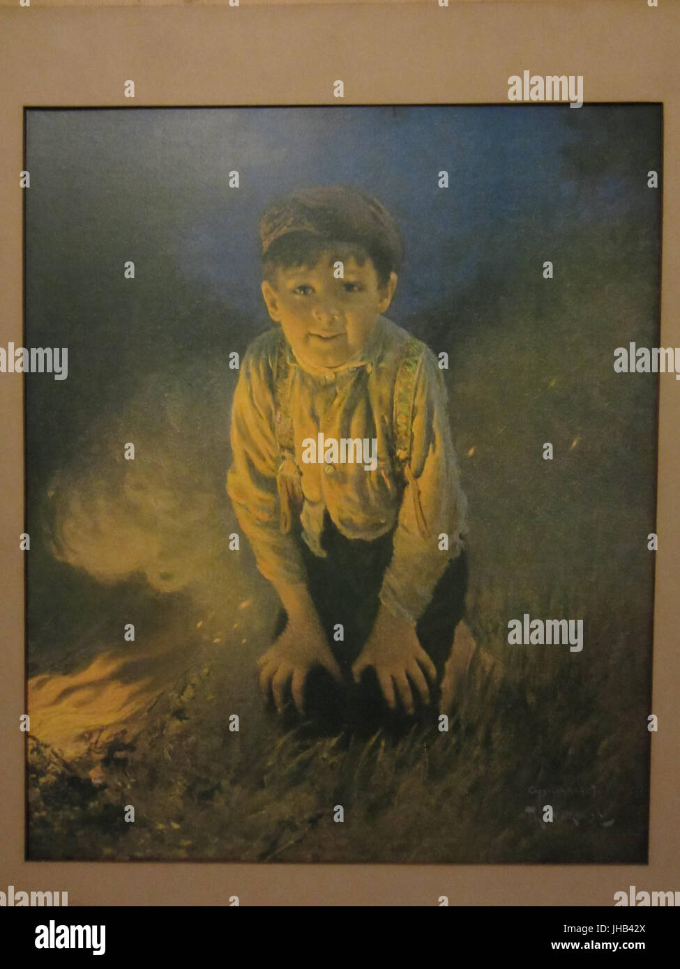 Karl Witkowski - Bonfire, 1907 Stock Photo - Alamy