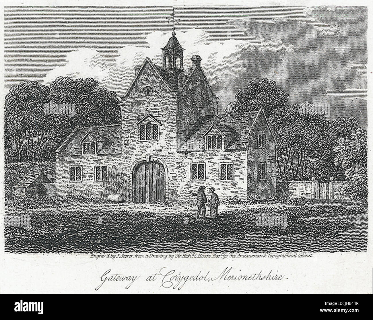 Gateway at Corsygedol, Merionethshire Stock Photo - Alamy