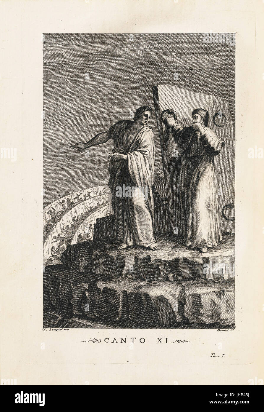 Gaetano Zompini - Divina Commedia, Inferno, Canto XI Stock Photo - Alamy