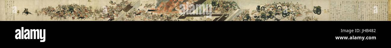Heiji Monogatari Emaki - Sanjo scroll complete Stock Photo - Alamy