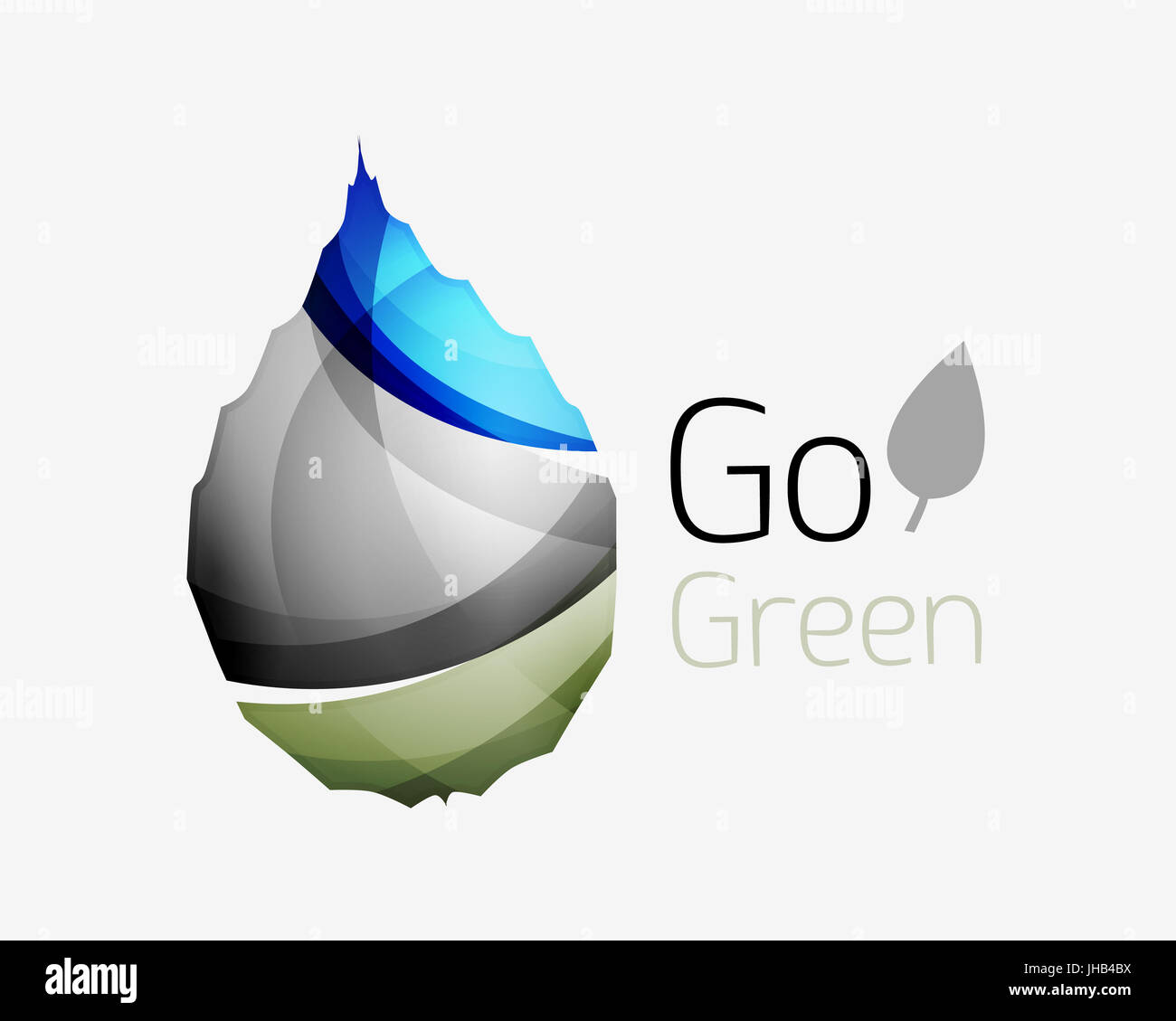 Shiny leaf icon. illustration Stock Photo - Alamy
