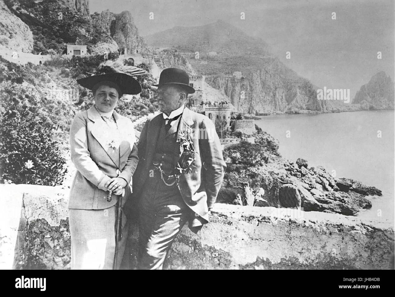 Emil von Behring Else Spinola Capri 1912 Stock Photo - Alamy
