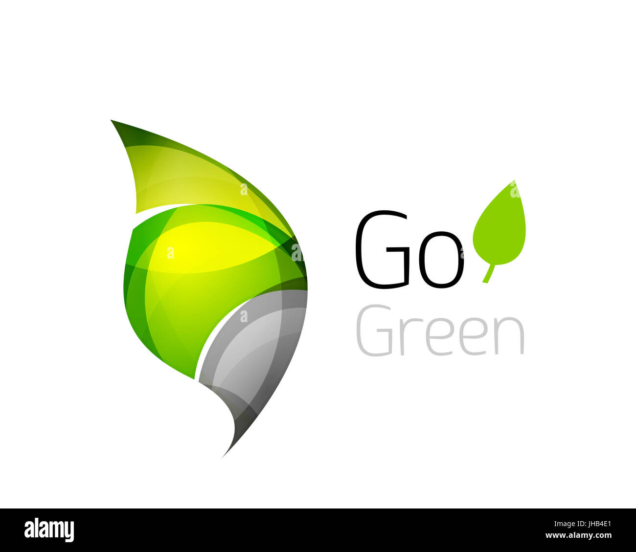 Shiny leaf icon. illustration Stock Photo - Alamy