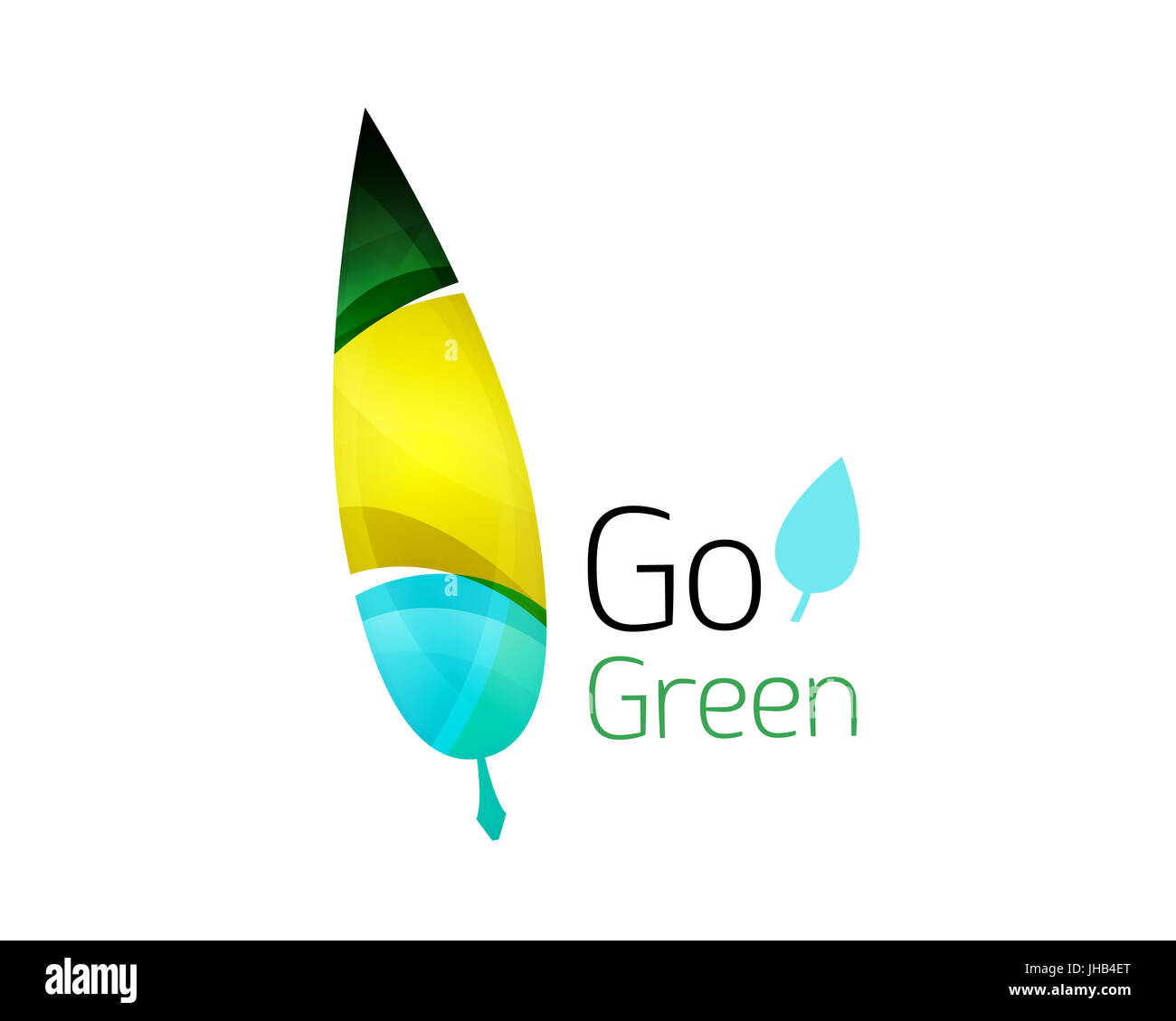 Shiny leaf icon. illustration Stock Photo - Alamy
