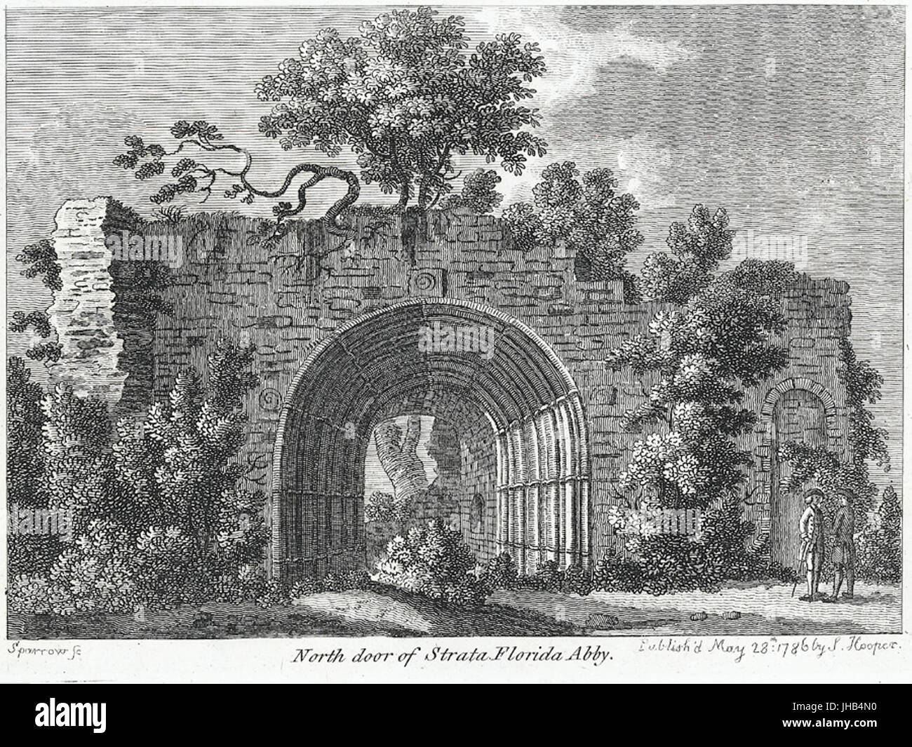 North door of Strata Florida Abby Stock Photo - Alamy