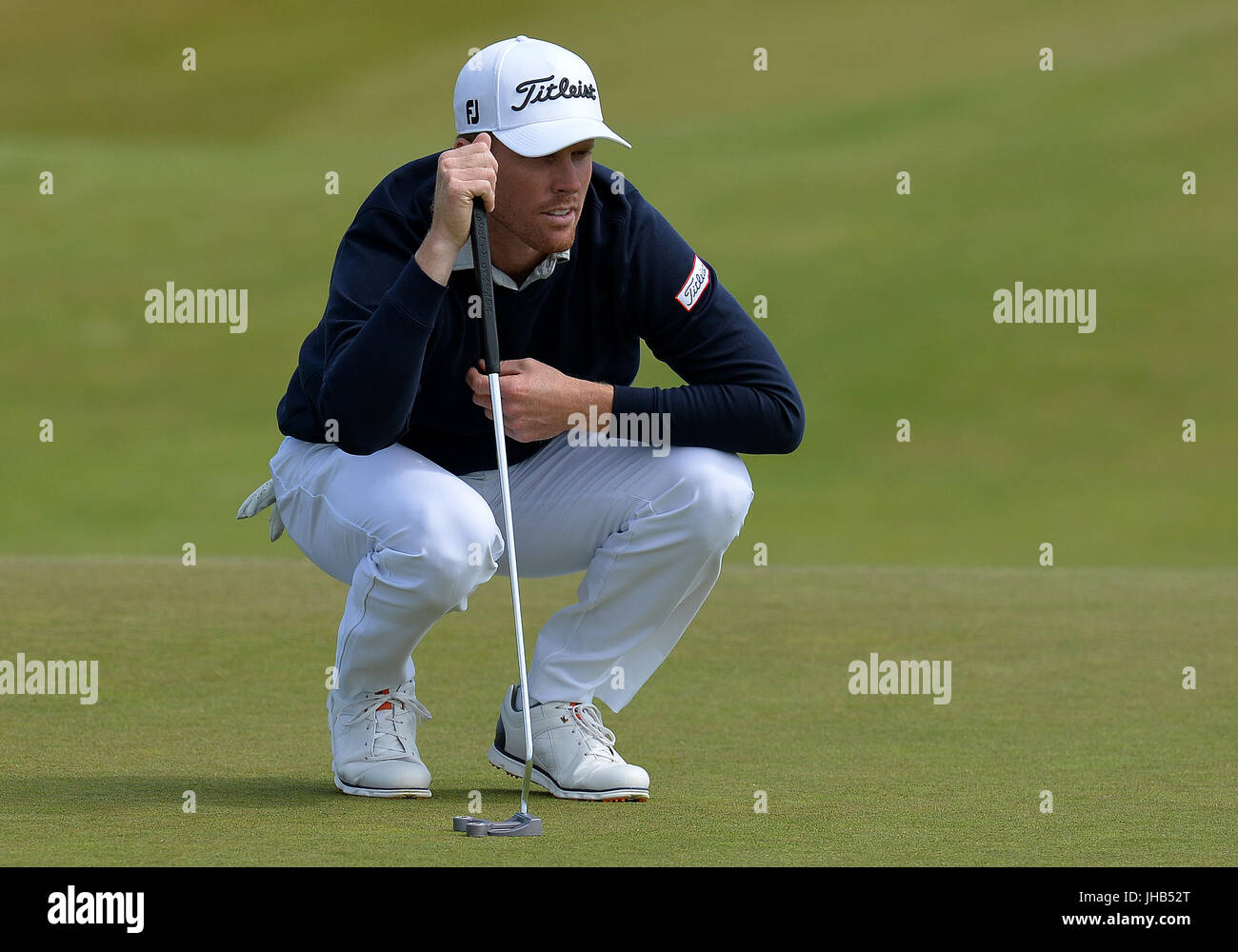 Australia's Andrew Dodt on the green at the 4th hole during day one of ...