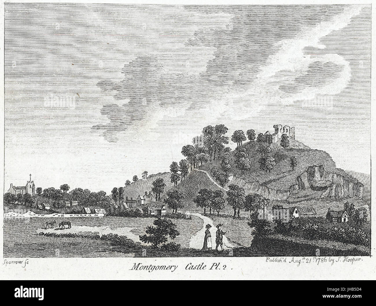 Montgomery Castle, Pl.2 Stock Photo - Alamy