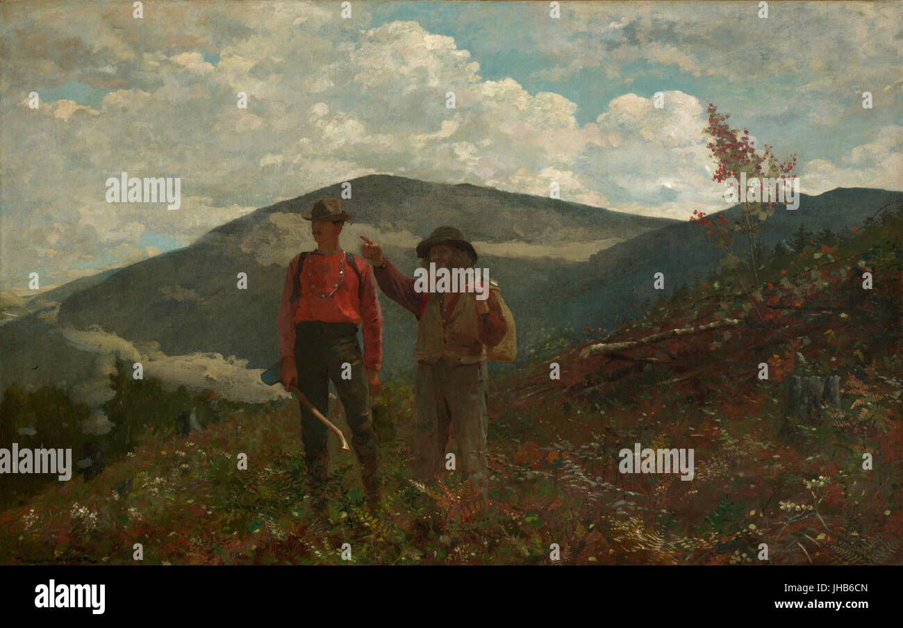 Winslow Homer - The two guides Stock Photo - Alamy