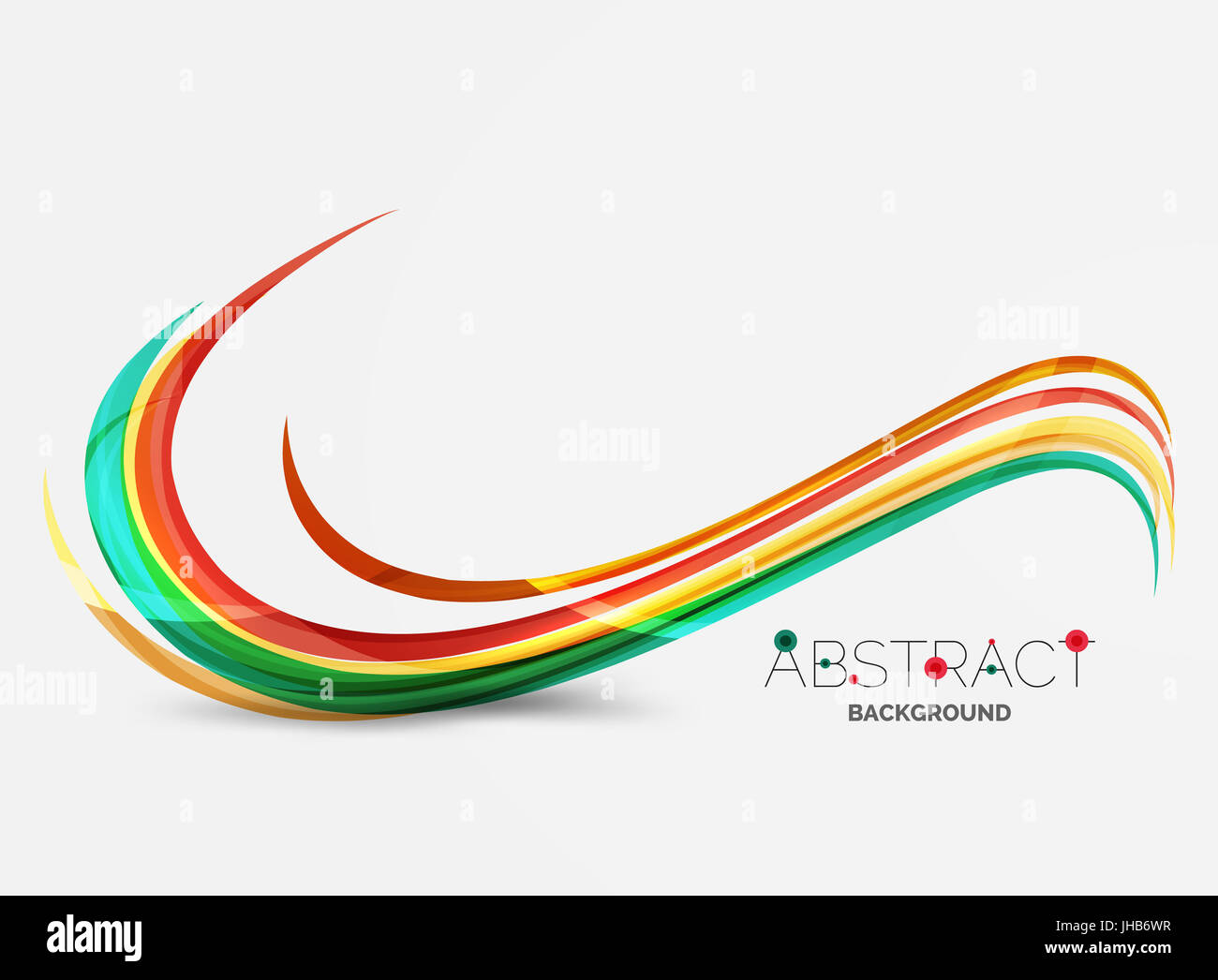 Rainbow color lines on white. Identity wave element. unievrsal ...