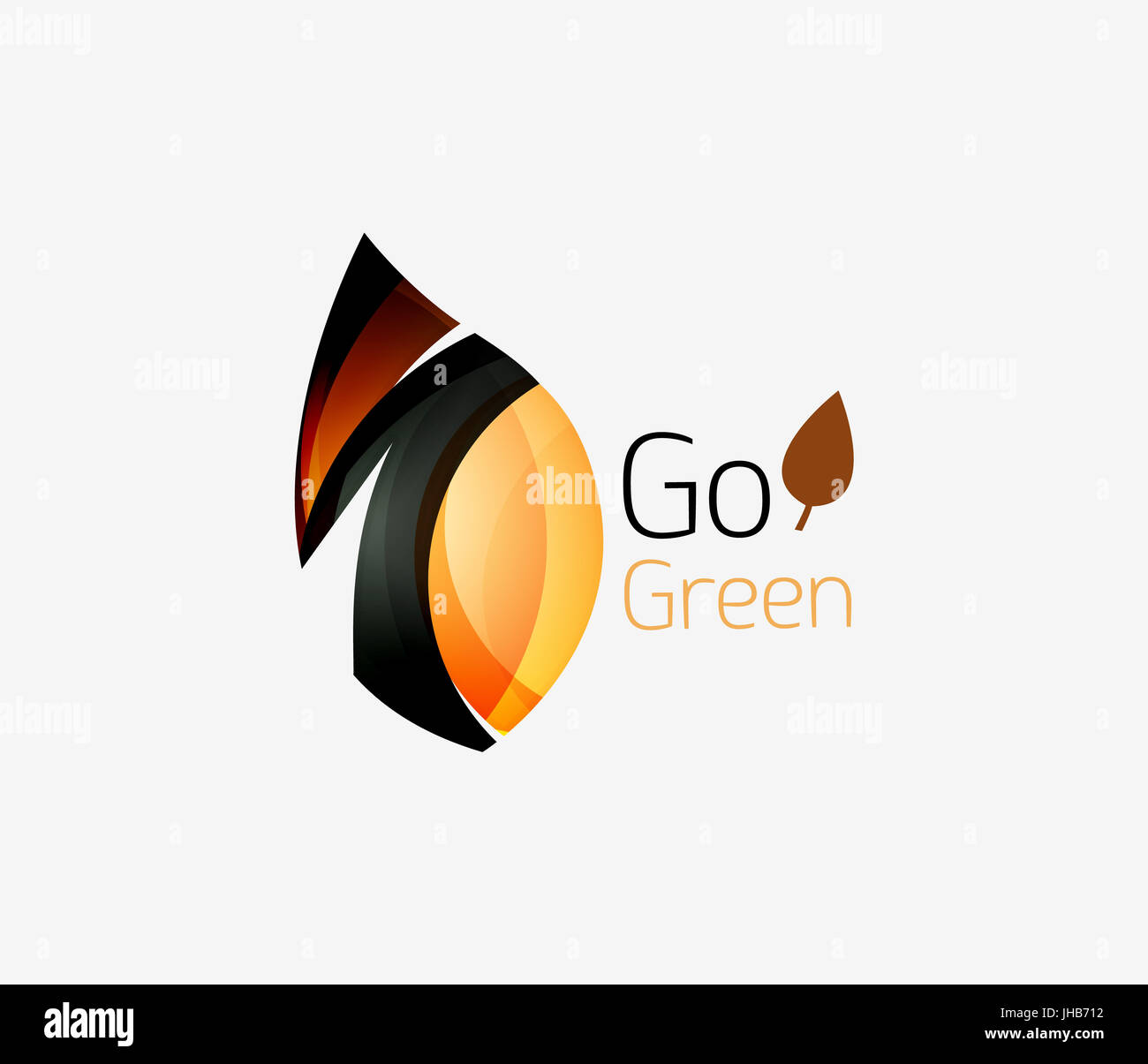 Shiny leaf icon. illustration Stock Photo - Alamy