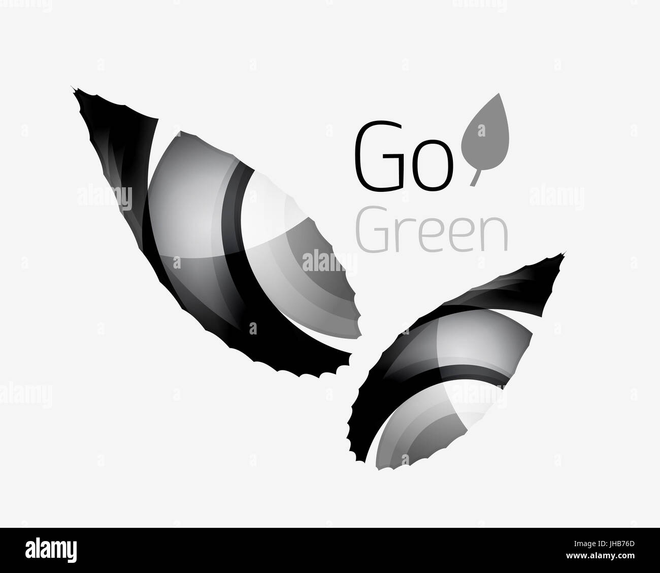 Shiny leaf icon. illustration Stock Photo - Alamy