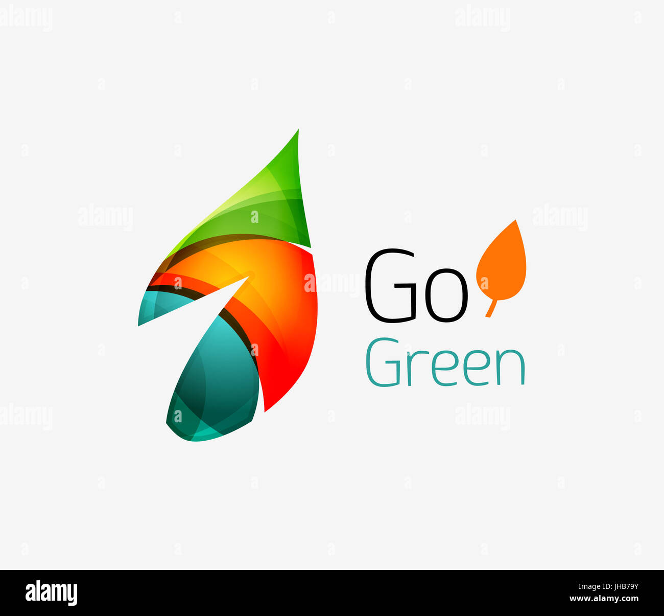 Shiny leaf icon. illustration Stock Photo - Alamy