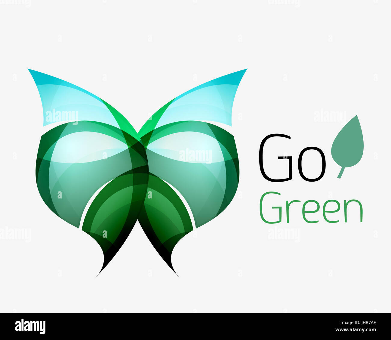 Shiny leaf icon. illustration Stock Photo - Alamy