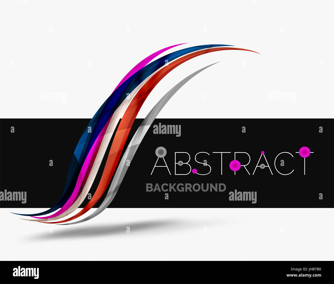 Abstract line background - color curve stripes in motion concept and ...