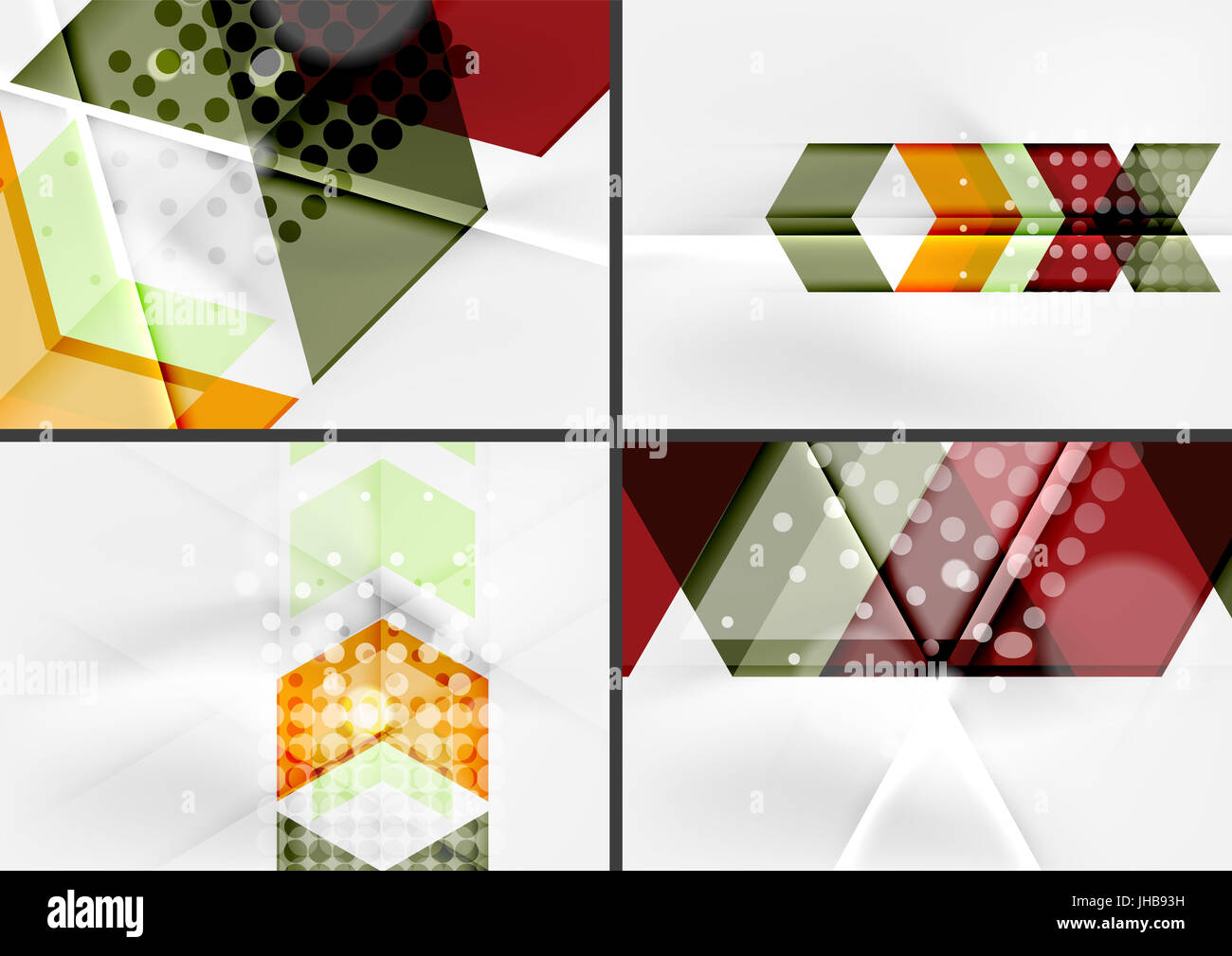 Set of angle and straight lines design abstract backgrounds. Geometric ...