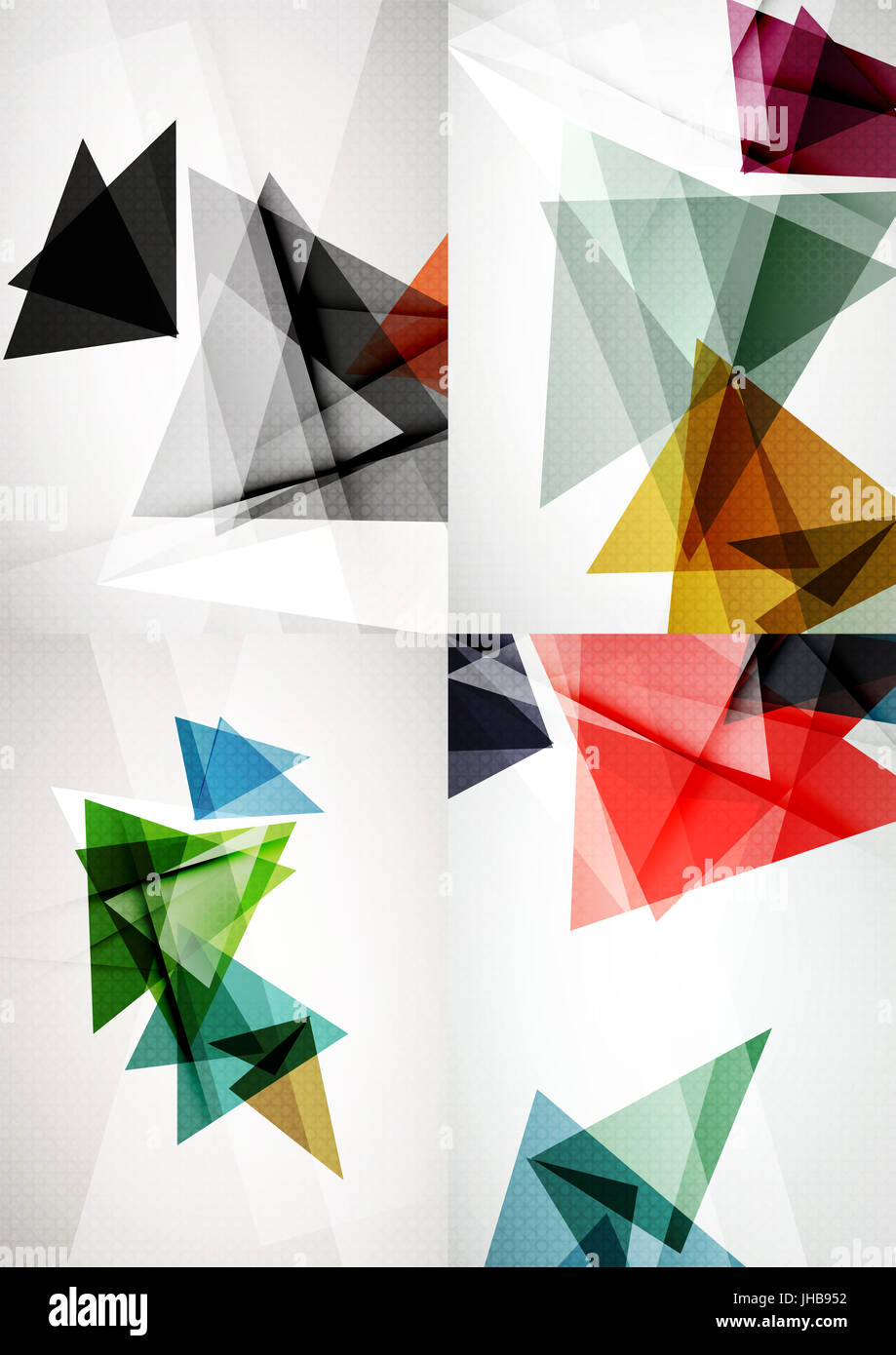 Set of angle and straight lines design abstract backgrounds. Geometric ...