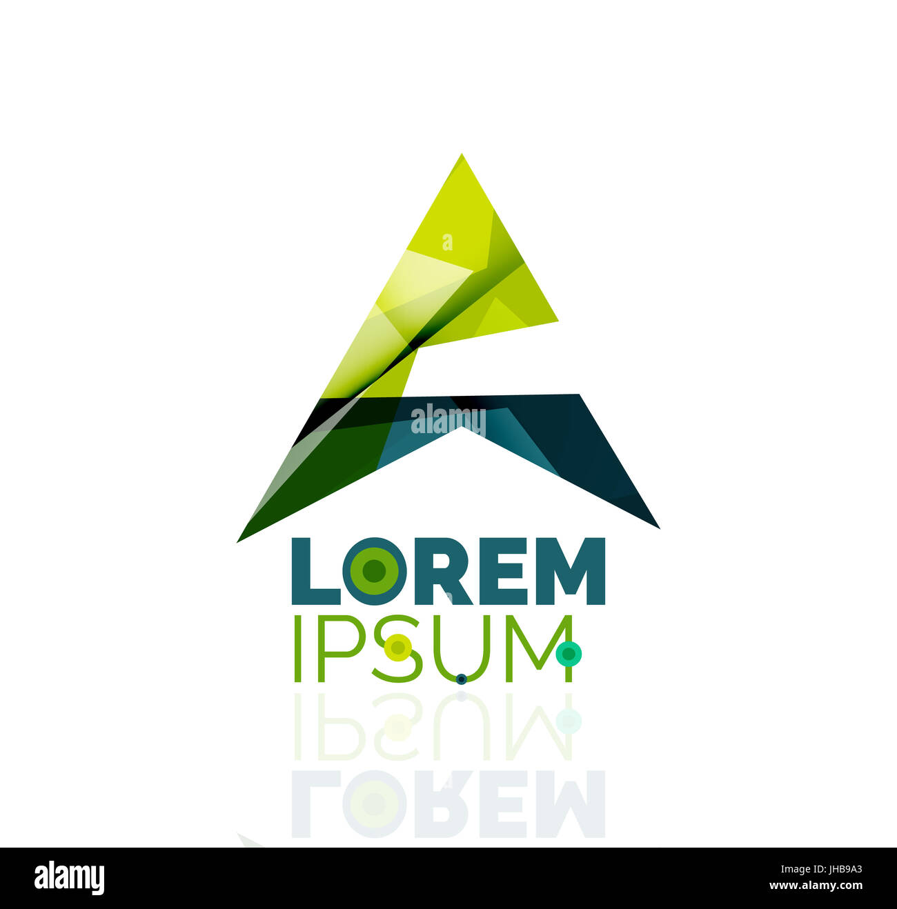 Vector arrow company logo. Geometric icon Stock Photo - Alamy