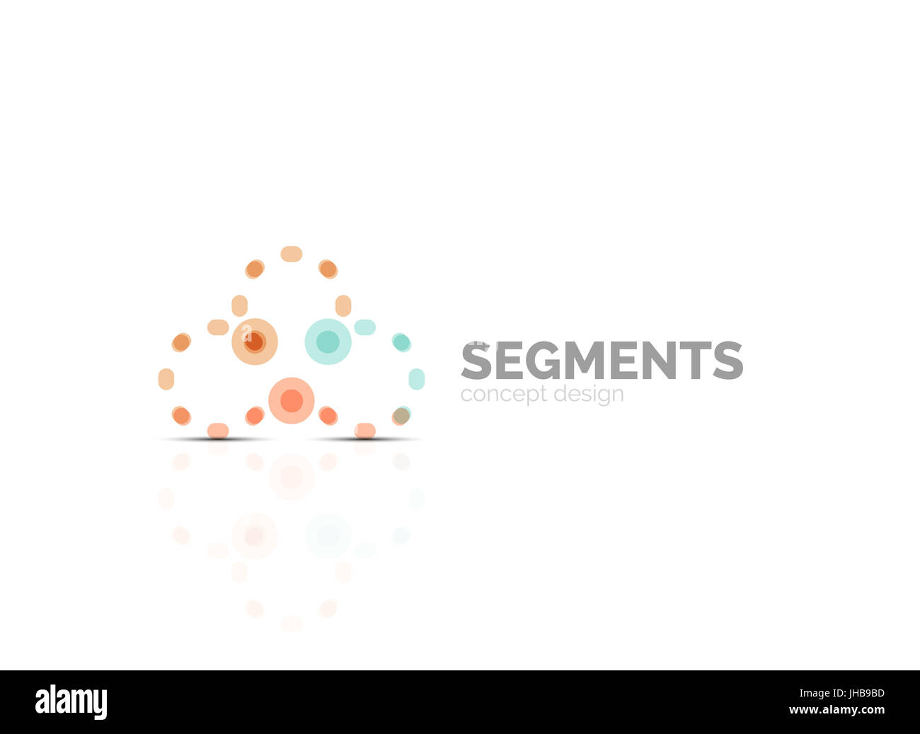 Outline minimal abstract geometric logo, linear business icon made of ...