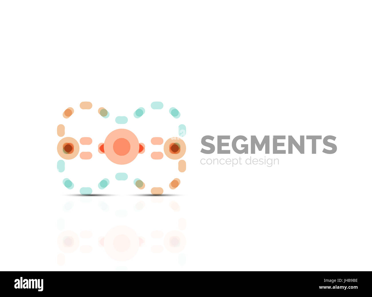 Outline minimal abstract geometric logo, linear business icon made of ...