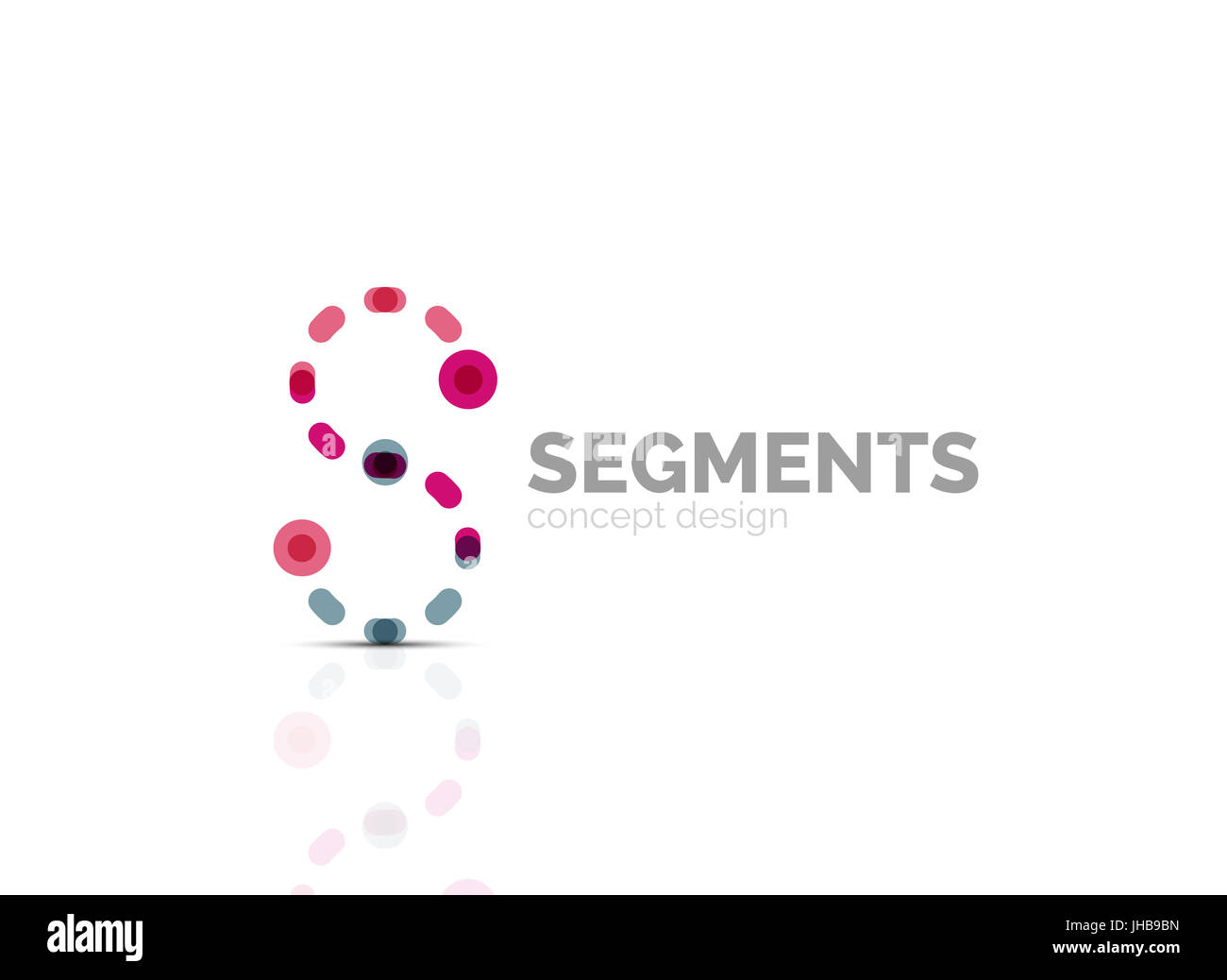 Outline minimal abstract geometric logo, linear business icon made of ...