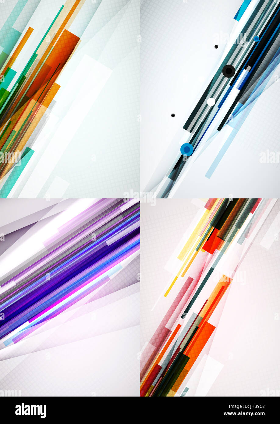 Set of straight lines design abstract backgrounds. Geometric shapes ...