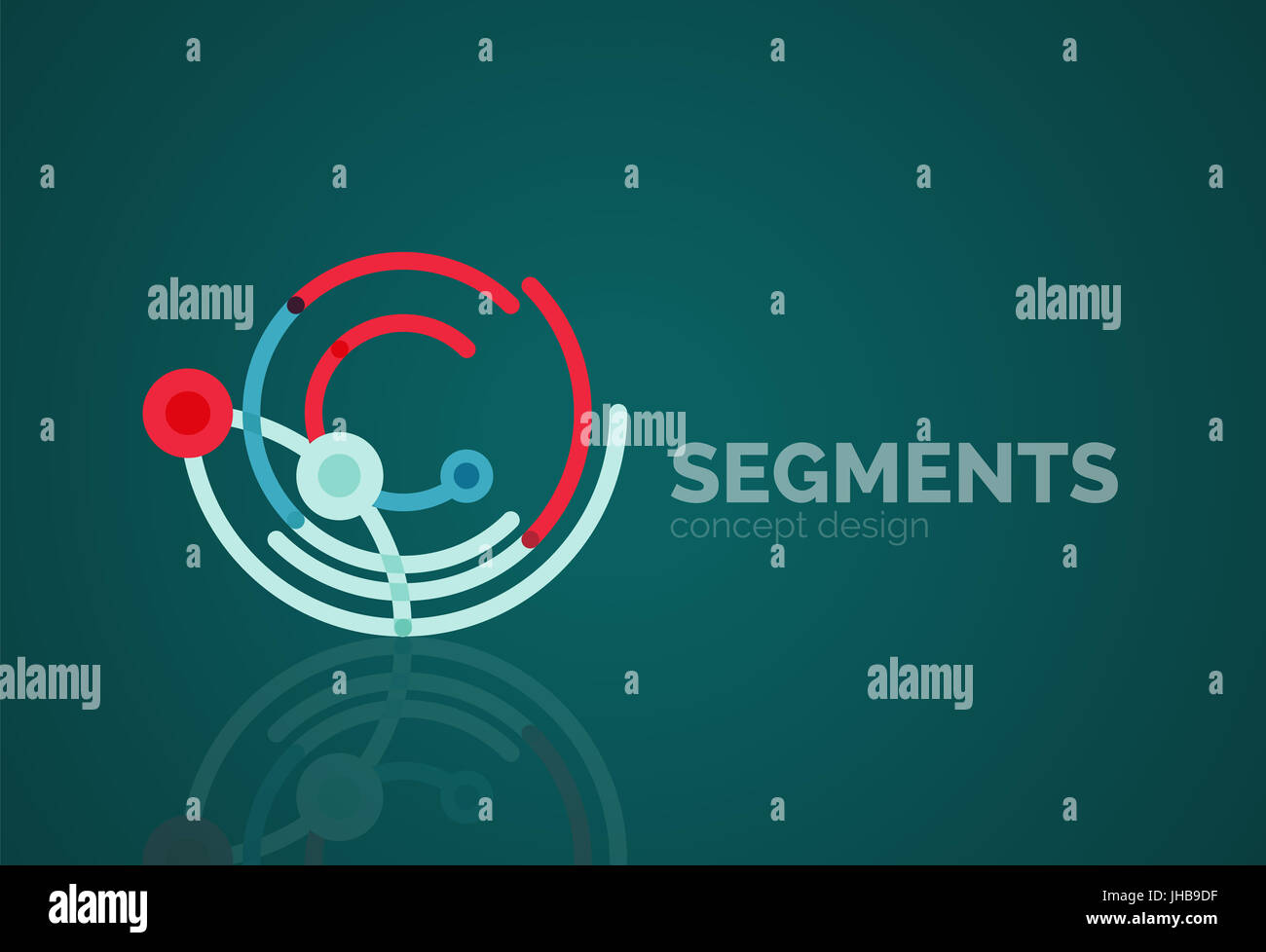 Outline minimal abstract geometric logo, linear business icon made of ...