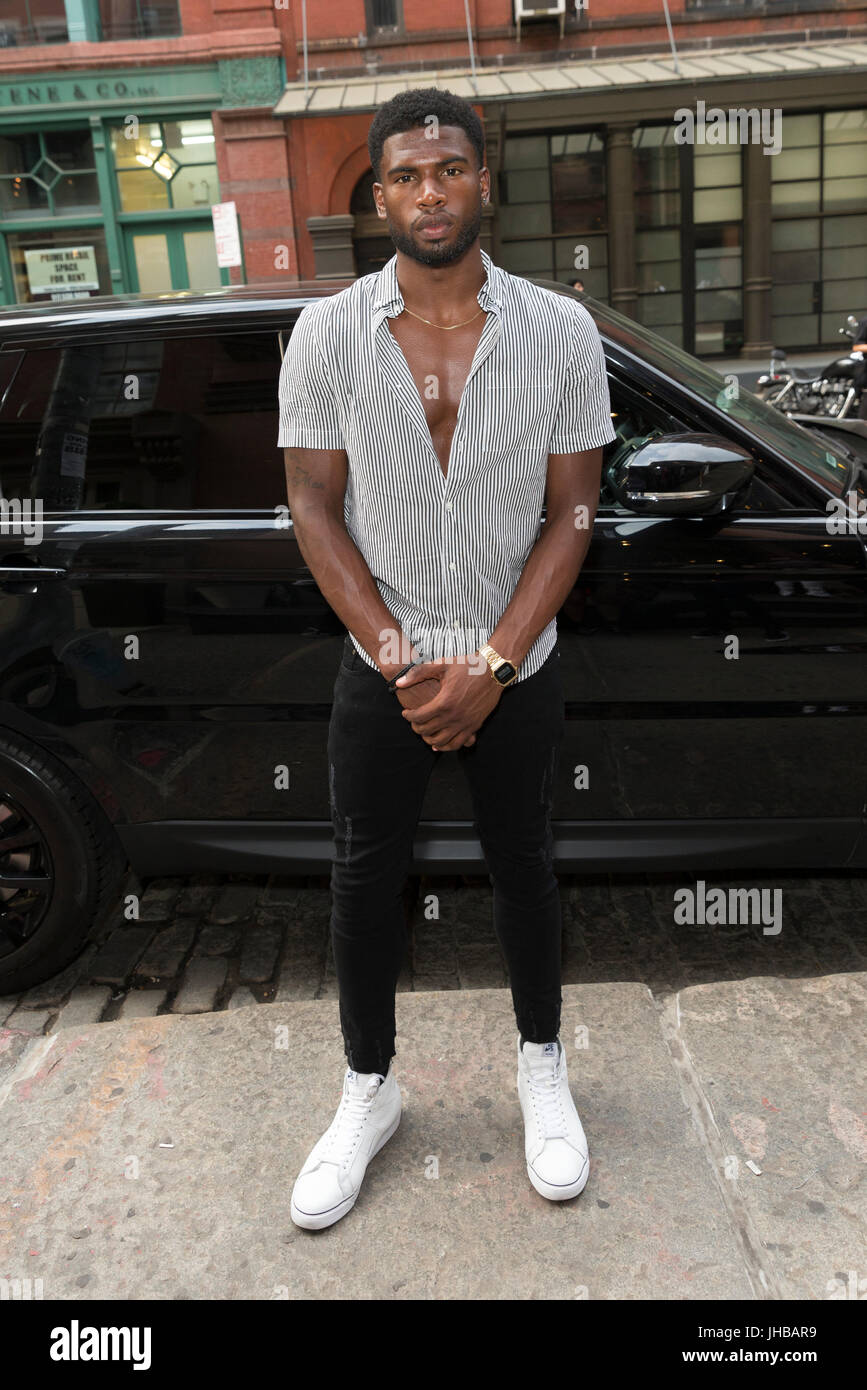 New York, NY USA - July 12, 2017: Broderick Hunter arrives for in store ...