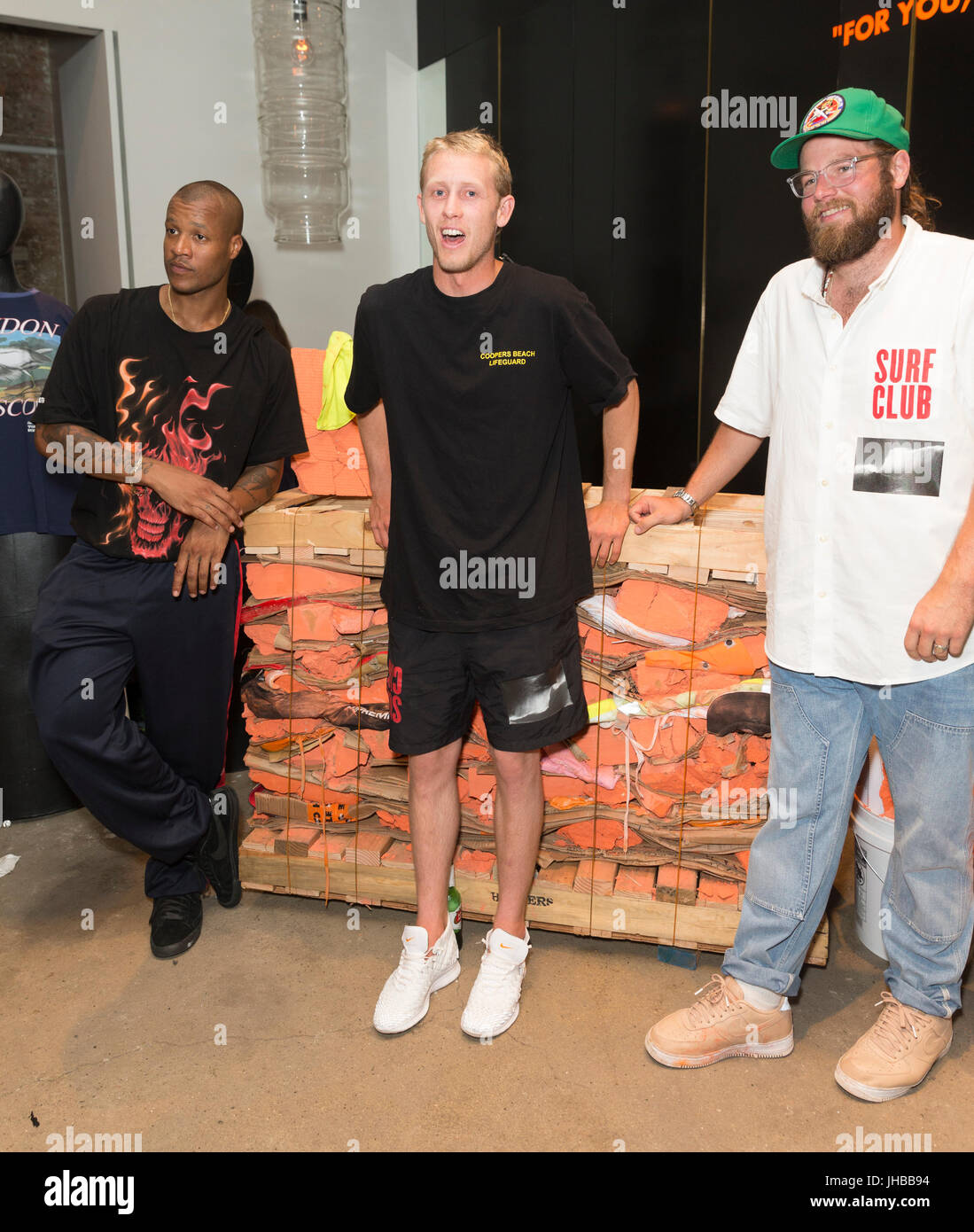 New York, NY USA - July 12, 2017: Designer Heron Preston & John ...