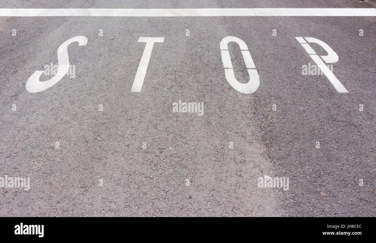 Asphalt traffic sign hi-res stock photography and images - Alamy