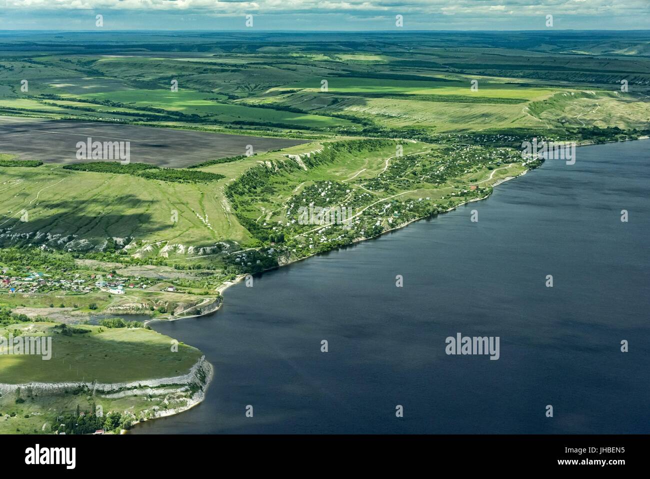 Russia. Saratov Oblast. Volga river Stock Photo - Alamy